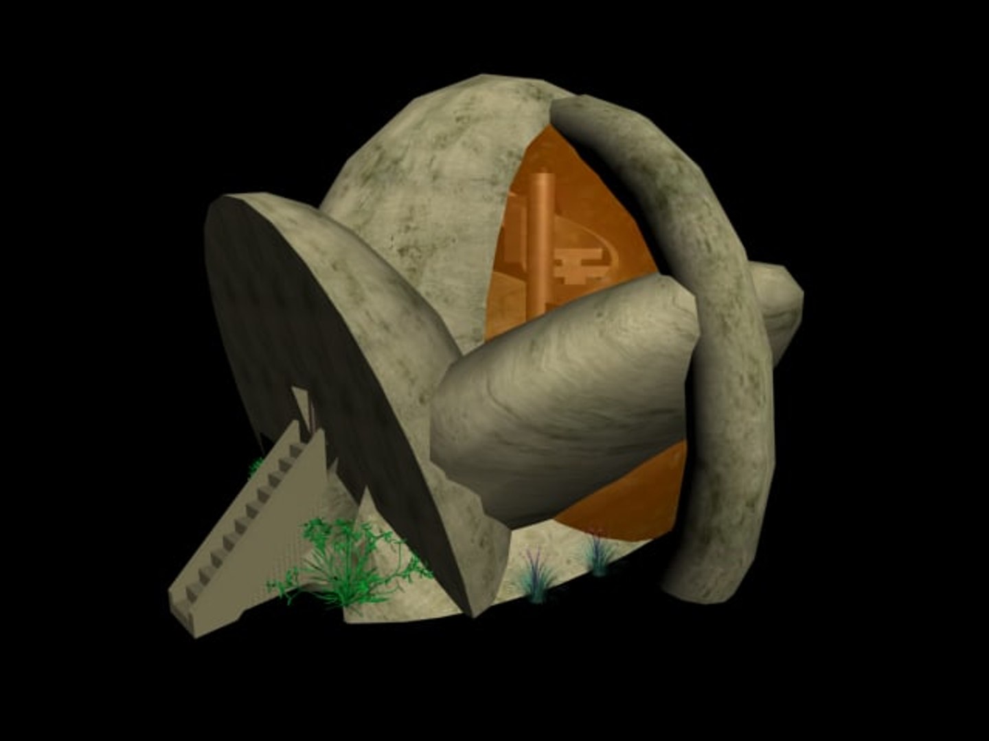 Alien House 3d Model