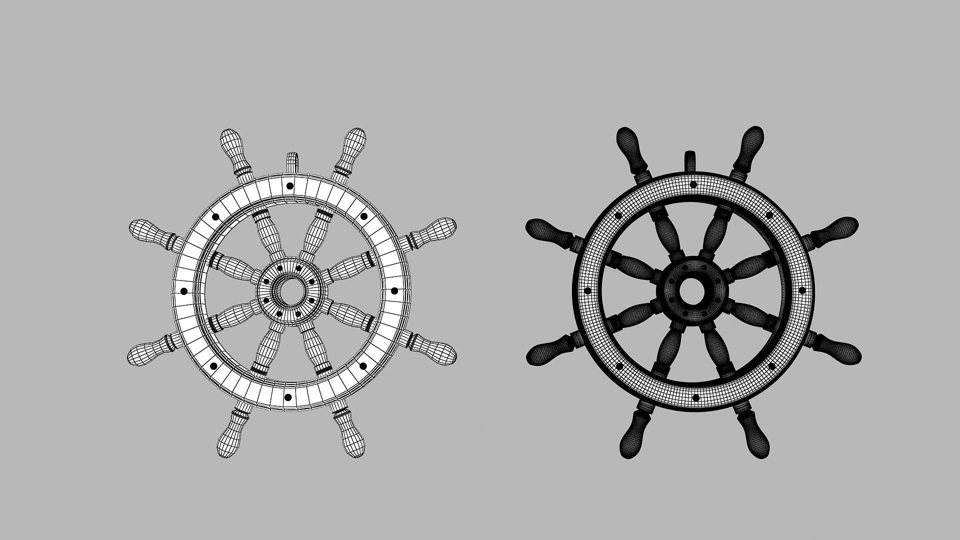 3D Vessel Wheel Model - TurboSquid 2033455