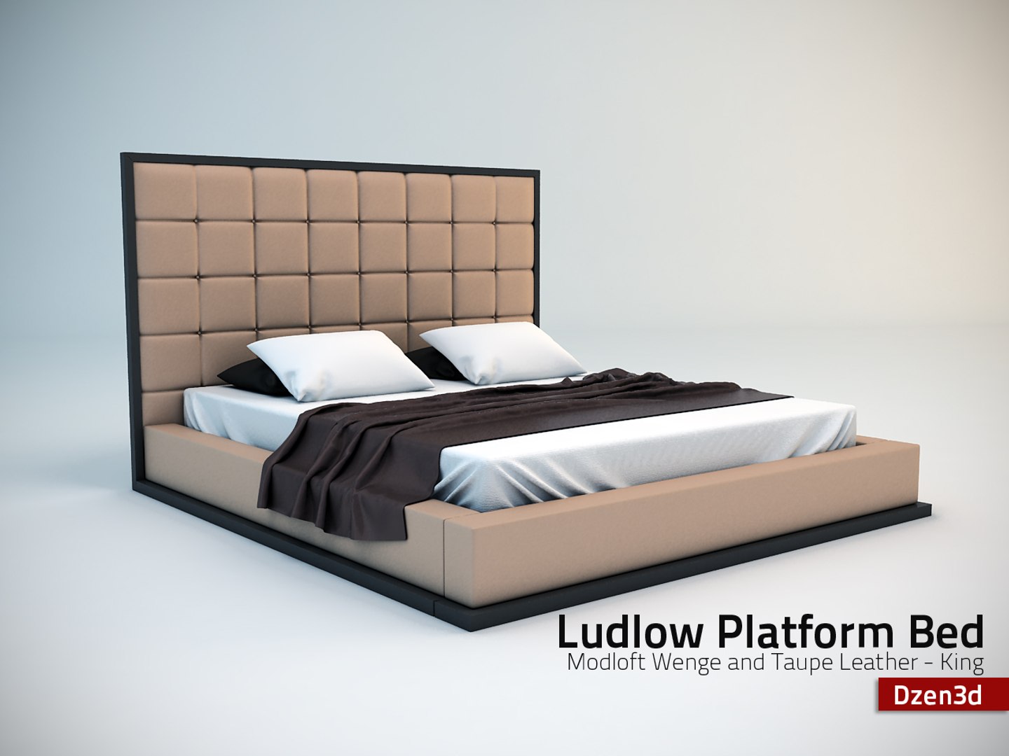 3d Model Modloft Ludlow Bed Loft