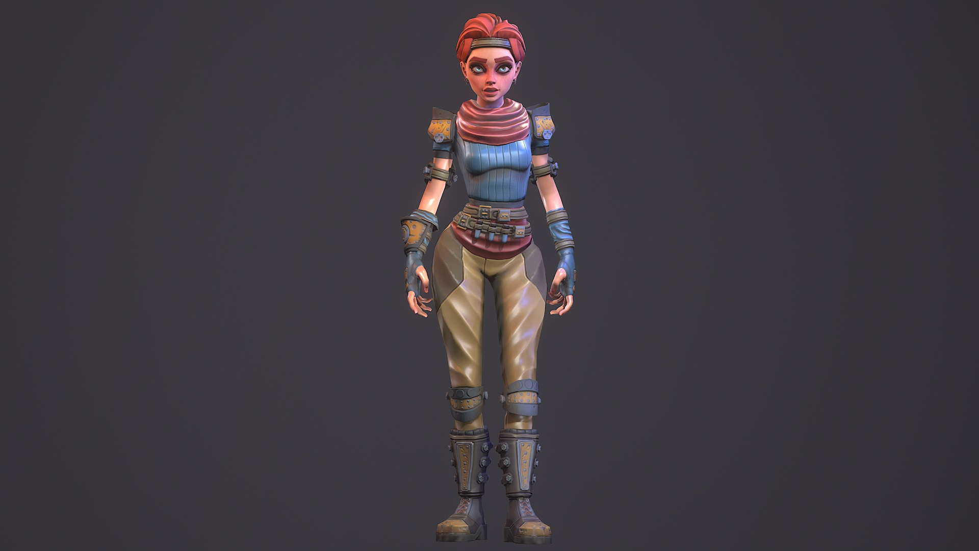 3D Model Character Stylized Girl - TurboSquid 1414834