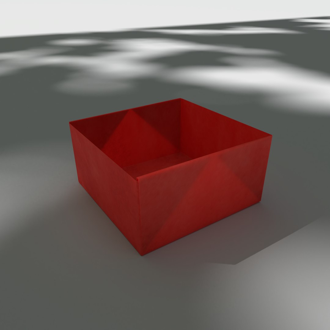 3D Origami Box - TurboSquid 1384020