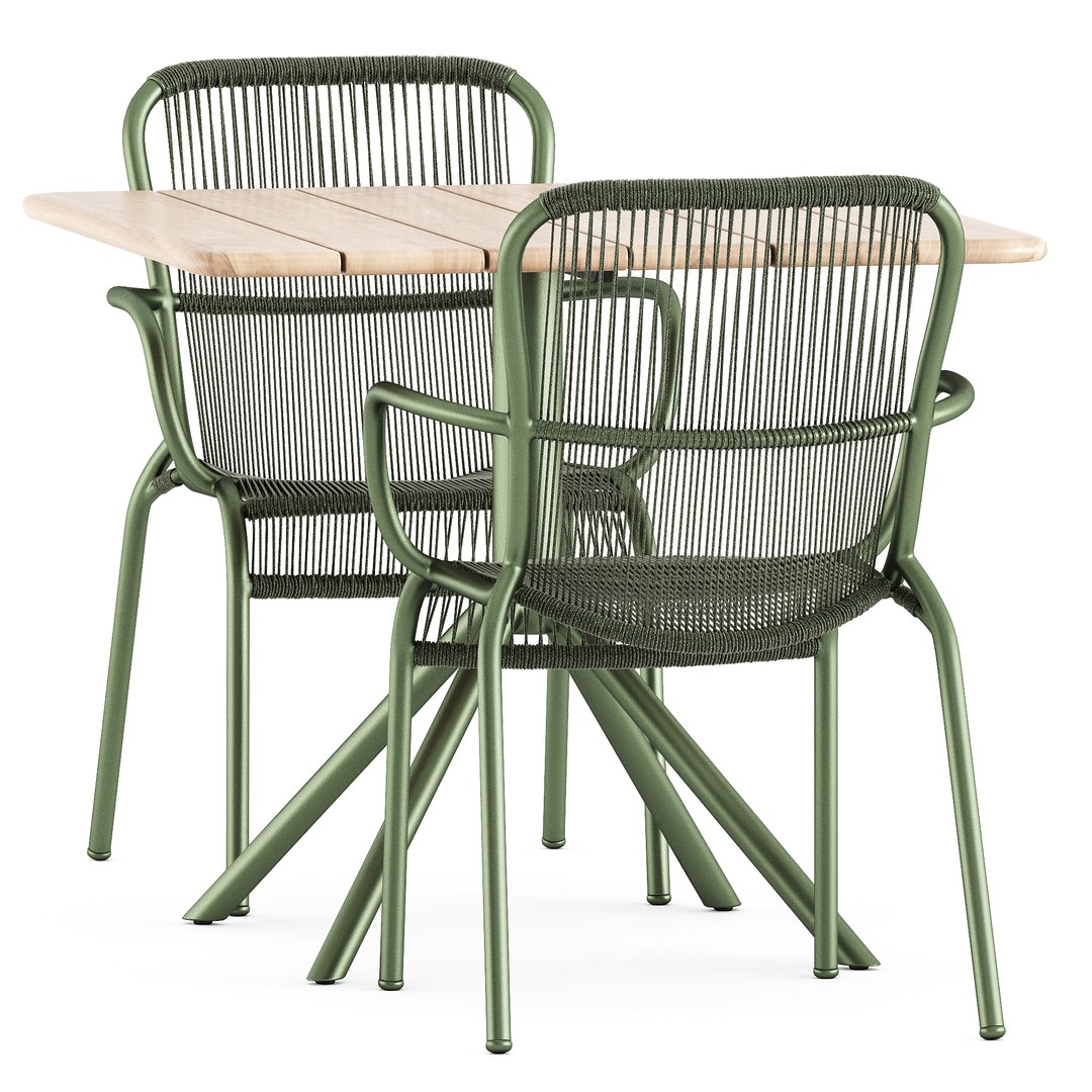 3D Loop Dining Chair And Loop Bistro Table Model - TurboSquid 1998923