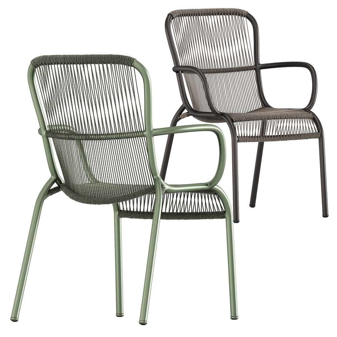 3D Loop Dining Chair And Loop Bistro Table Model - TurboSquid 1998923