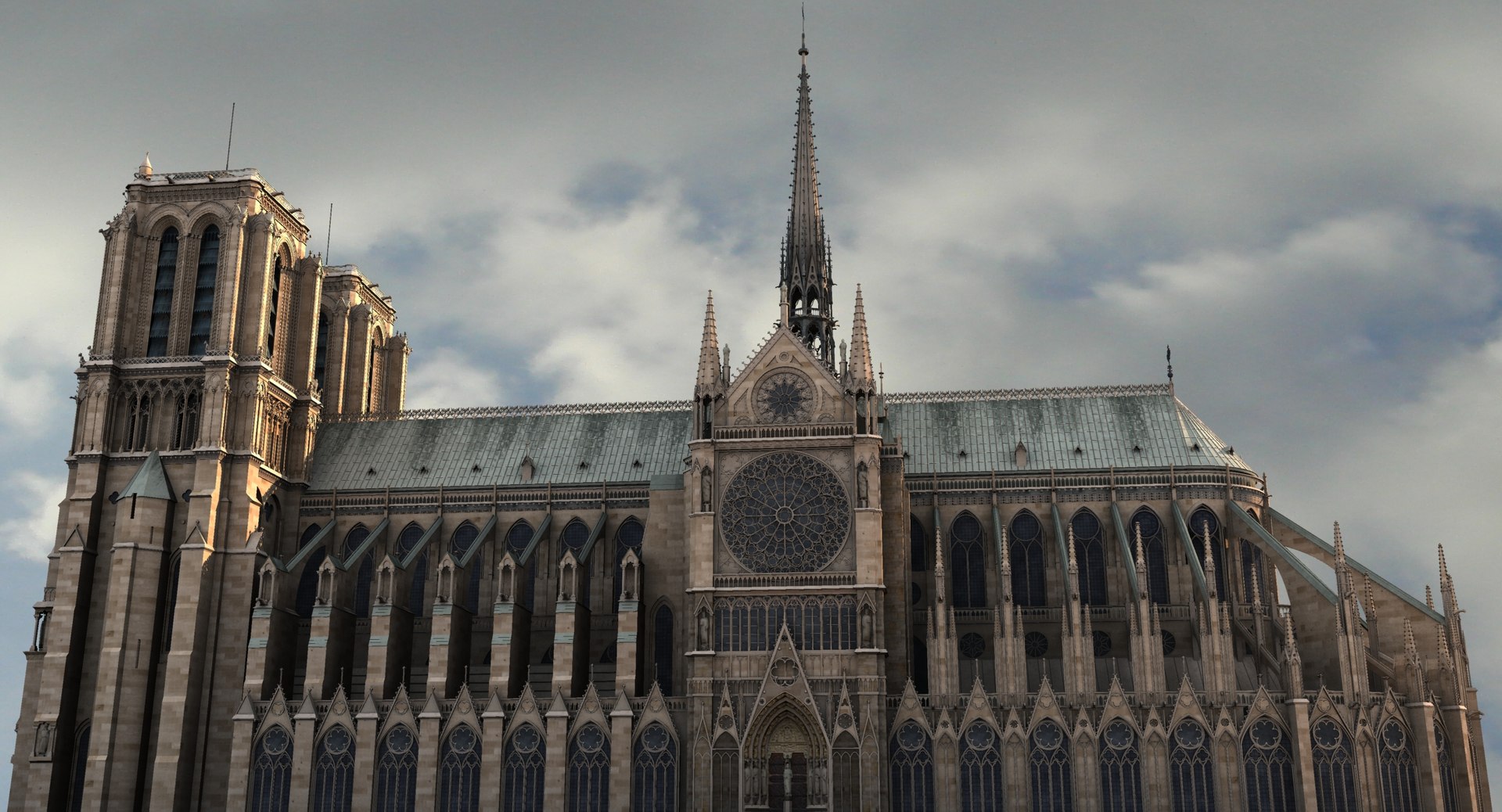 3d Notre Dame Paris Cathedral Model