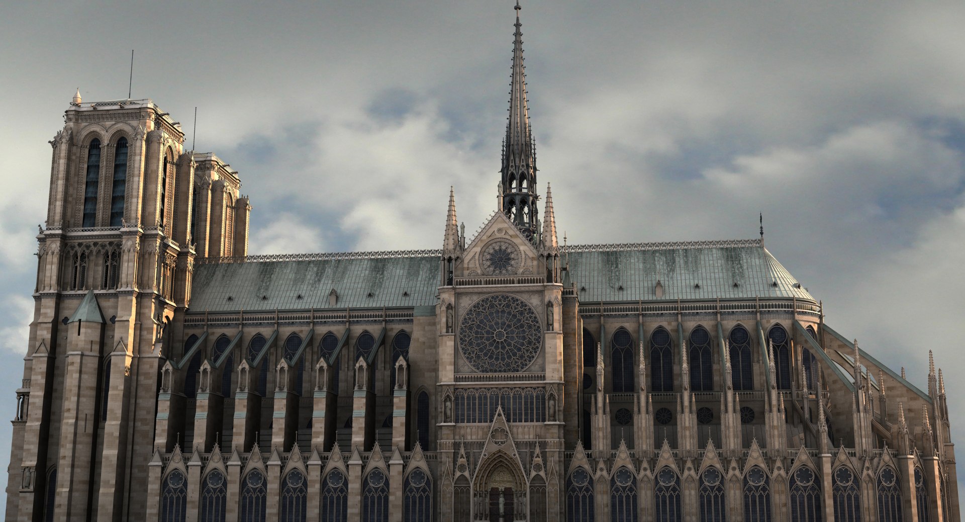 3d Notre Dame Paris Cathedral Model