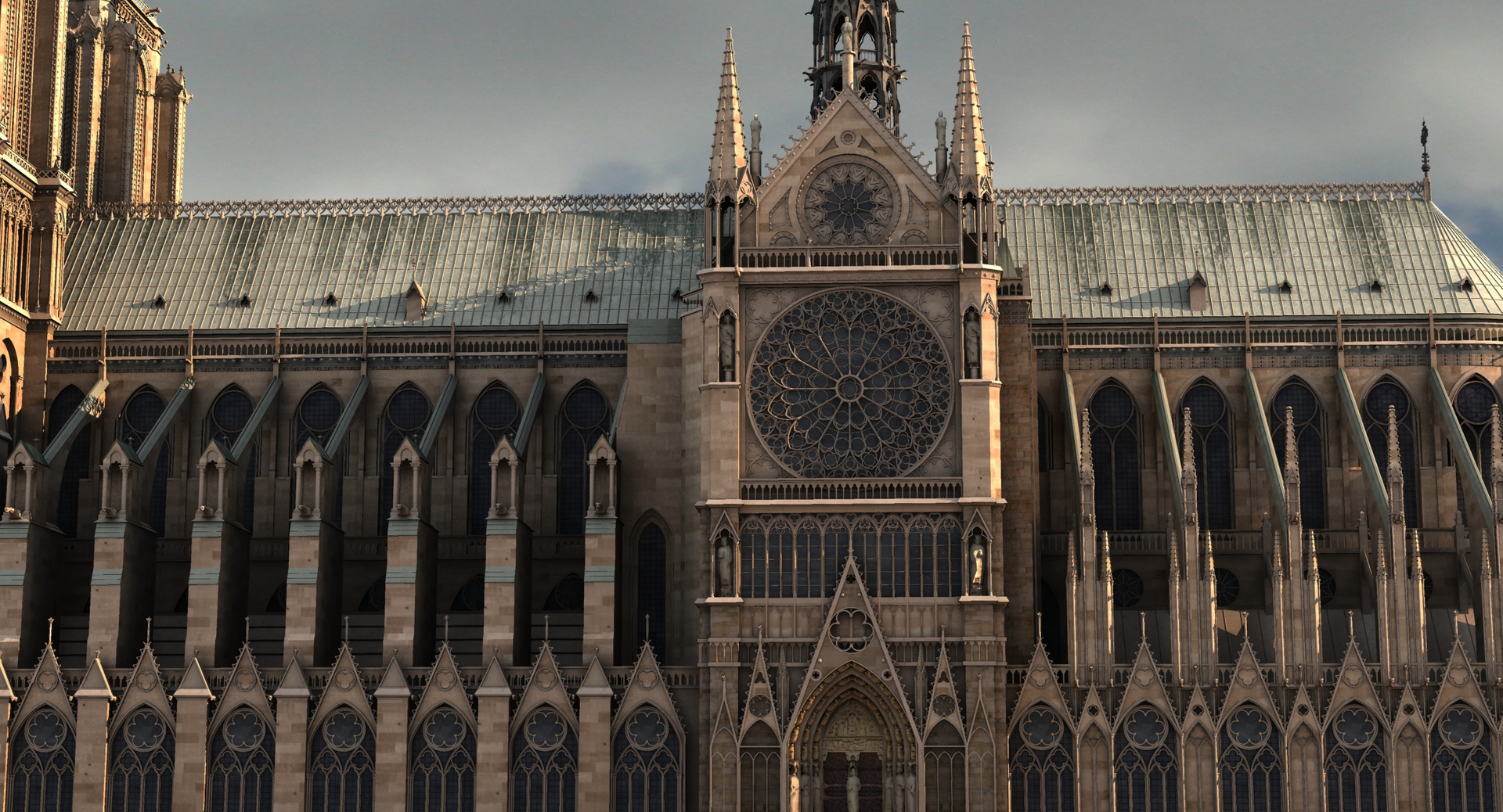 3d notre dame paris cathedral model
