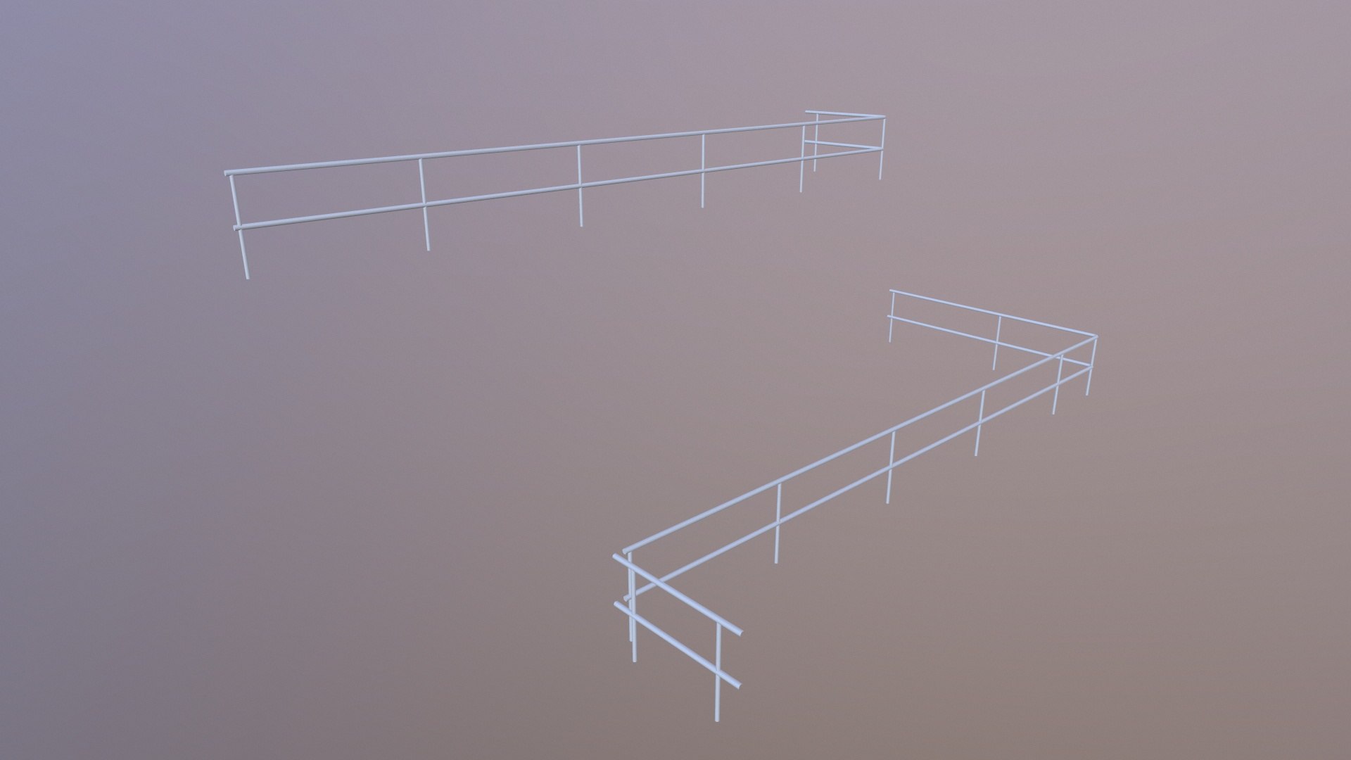 Railing 3D Model - TurboSquid 2290353