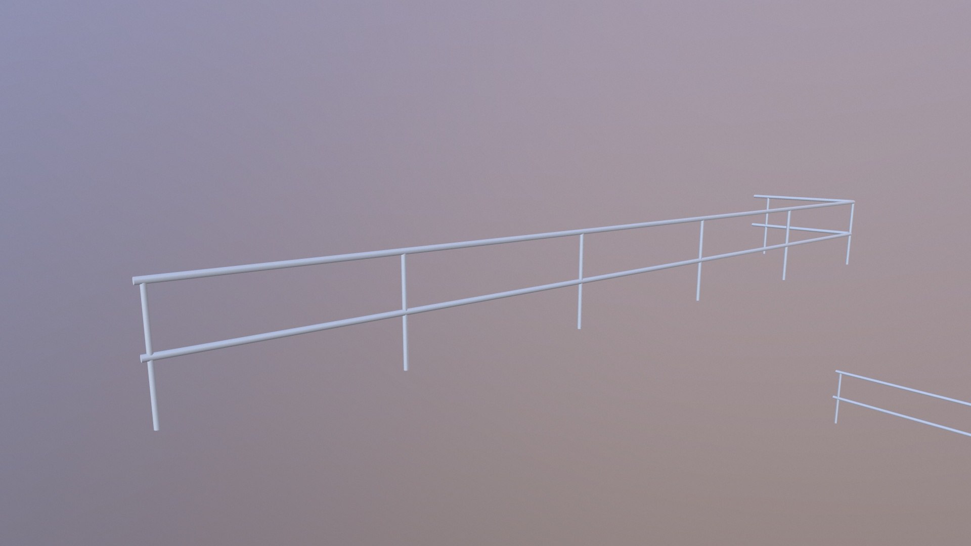 Railing 3D Model - TurboSquid 2290353