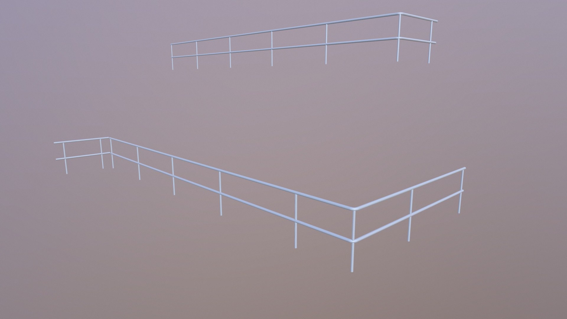 Railing 3D Model - TurboSquid 2290353