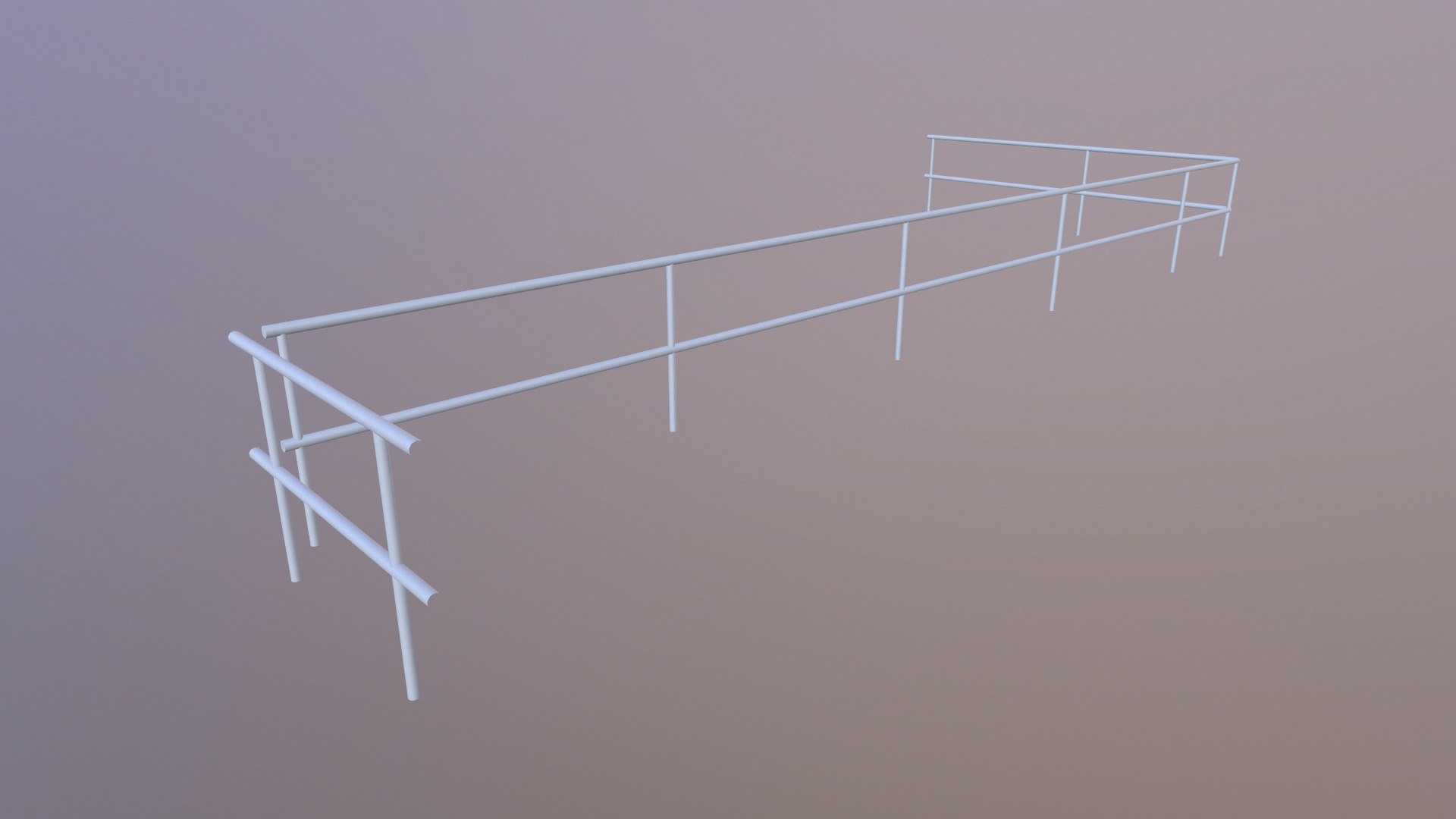 Railing 3D Model - TurboSquid 2290353