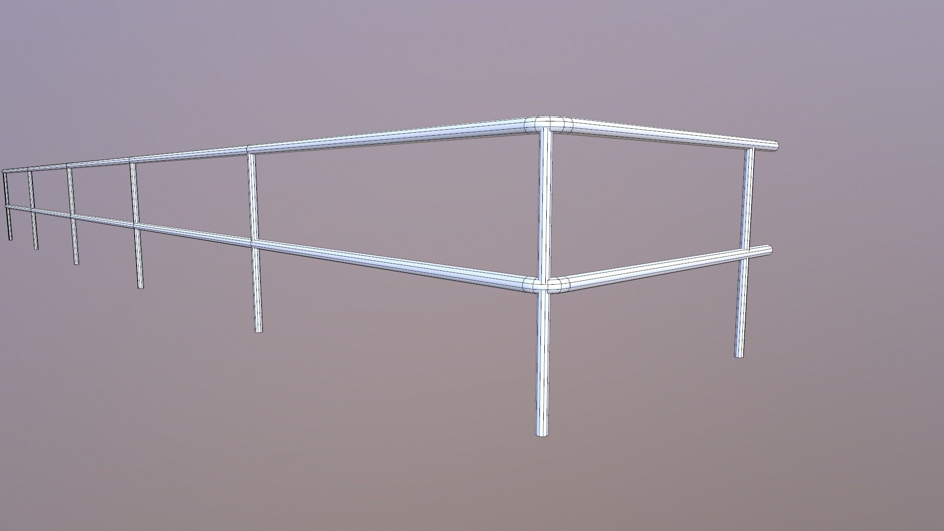 Railing 3D Model - TurboSquid 2290353
