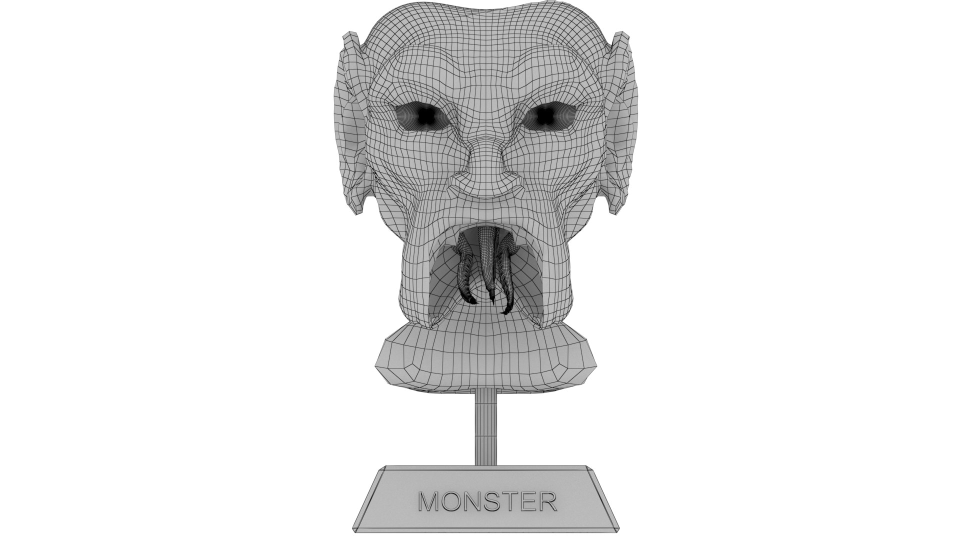 3D Monsterhead Model - TurboSquid 2062473