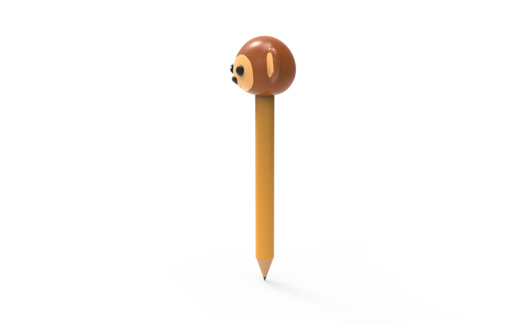 Pencil Monkey School Supplies V001 3D Model - TurboSquid 2169451