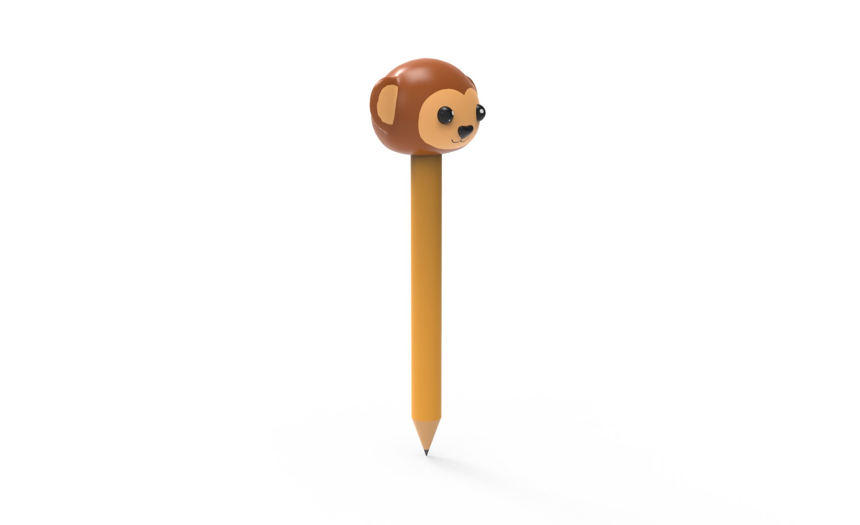Pencil Monkey School Supplies V001 3D Model - TurboSquid 2169451