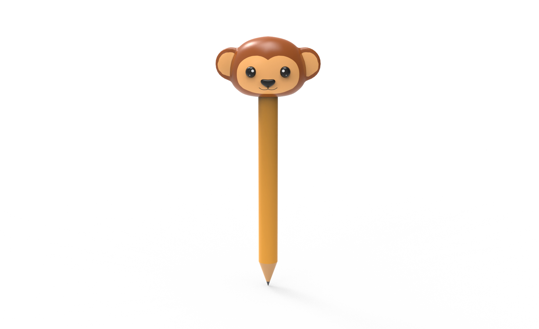 Pencil Monkey School Supplies V001 3D Model - TurboSquid 2169451