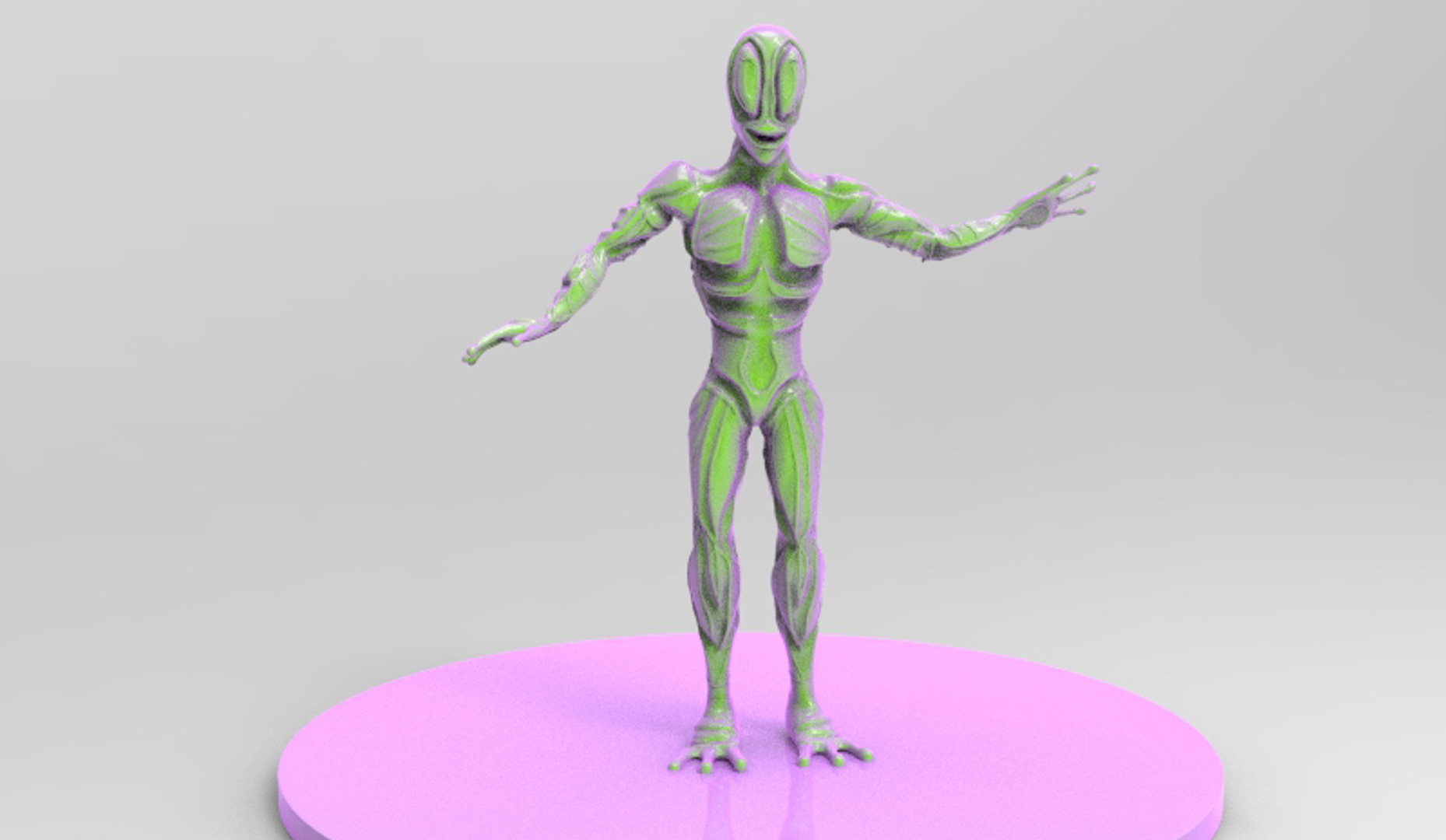 Friendly Alien 3D Model - TurboSquid 1321821