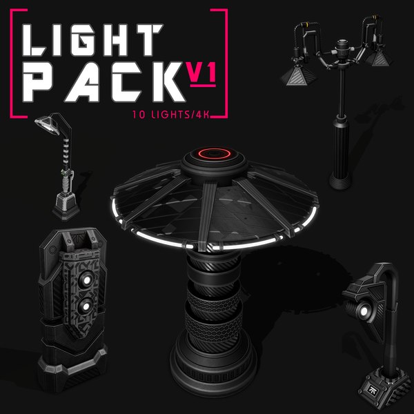 modelo 3d LIGHT PACK V1 - TurboSquid 2082257