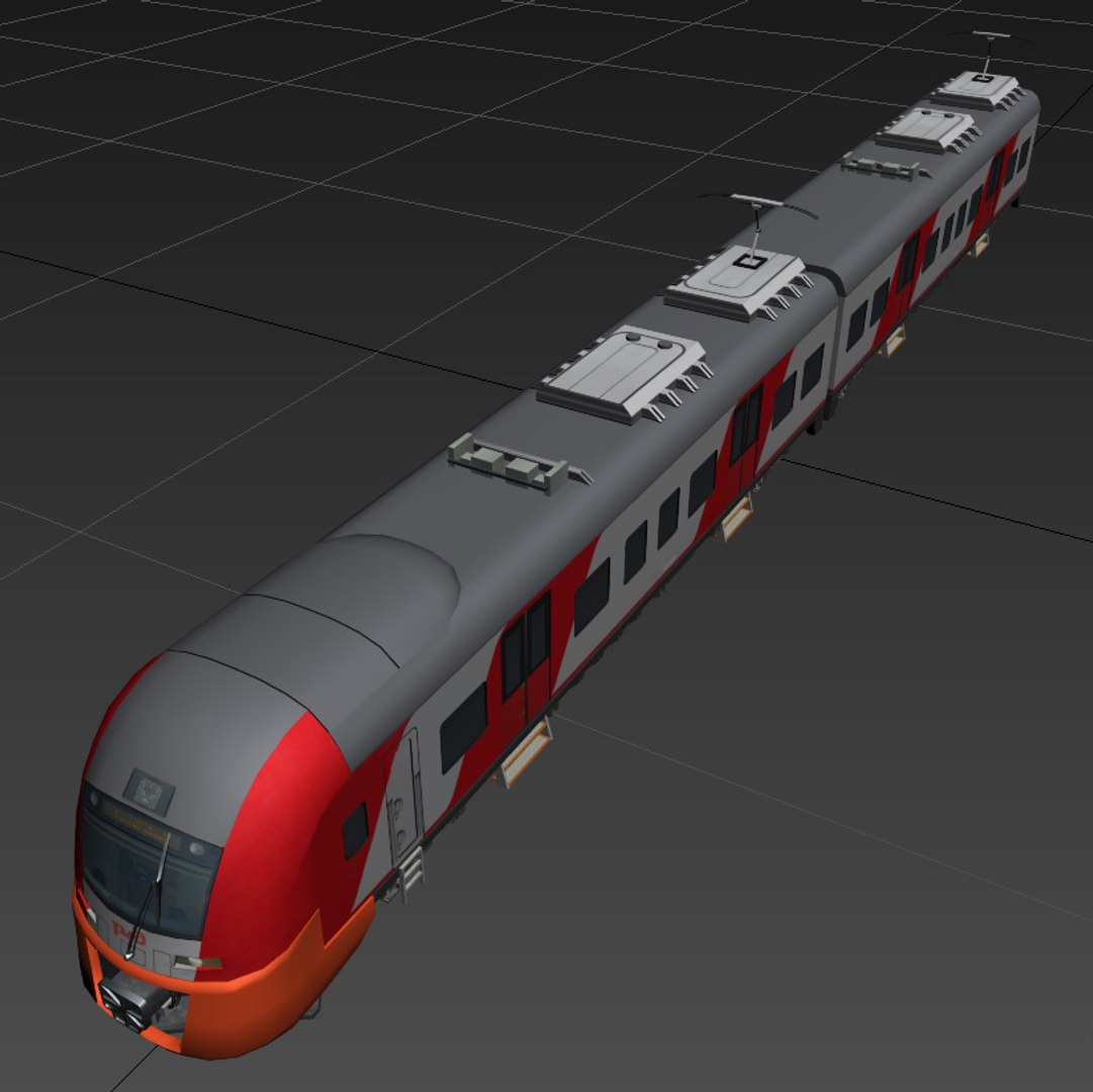 Electric Train 3d Max