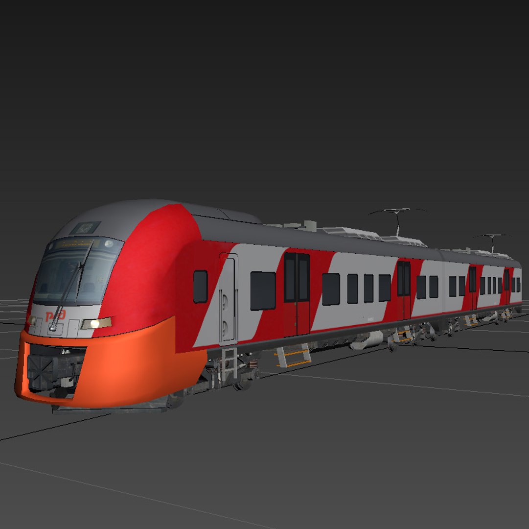 Electric Train 3d Max