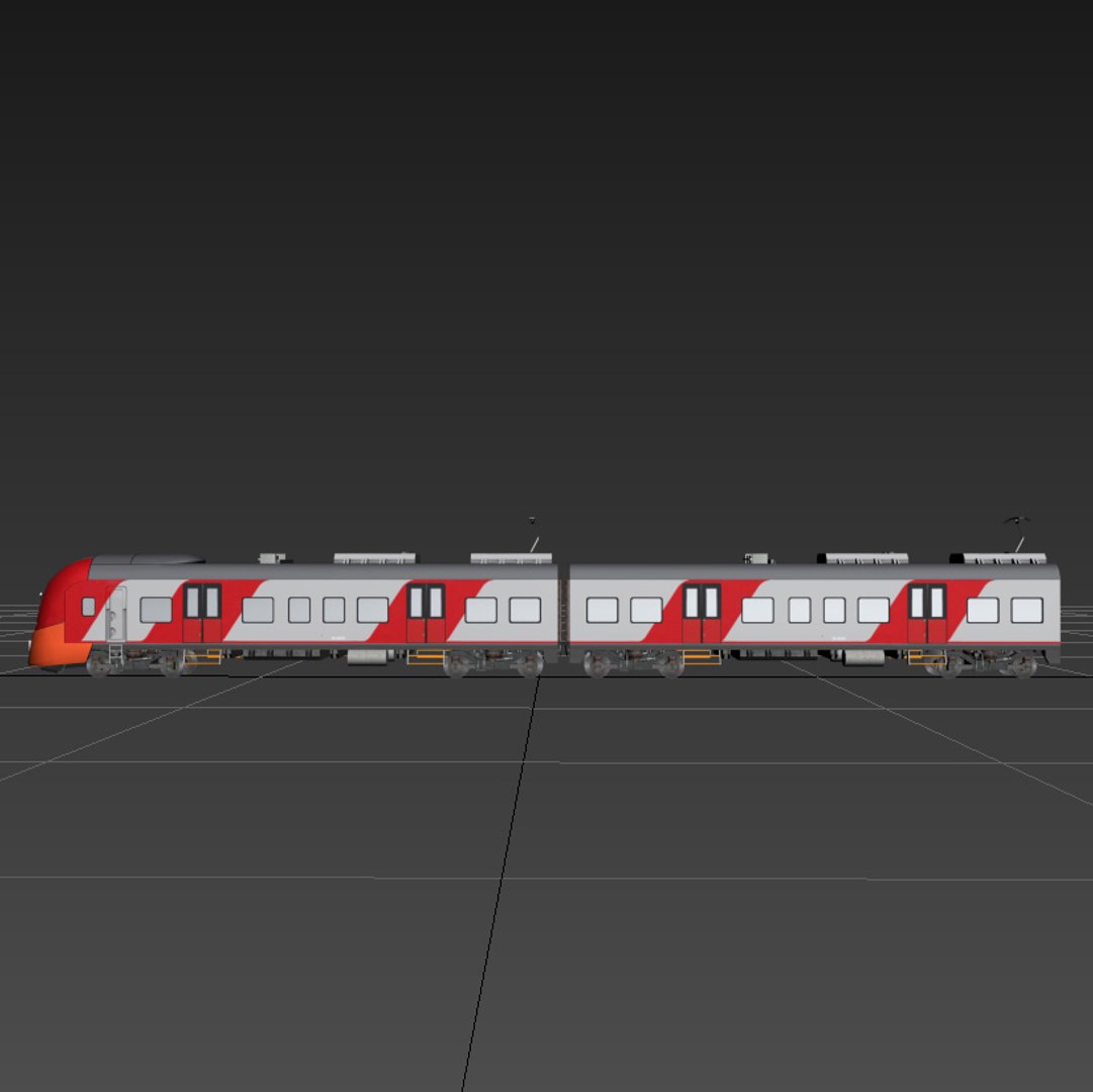 Electric Train 3d Max