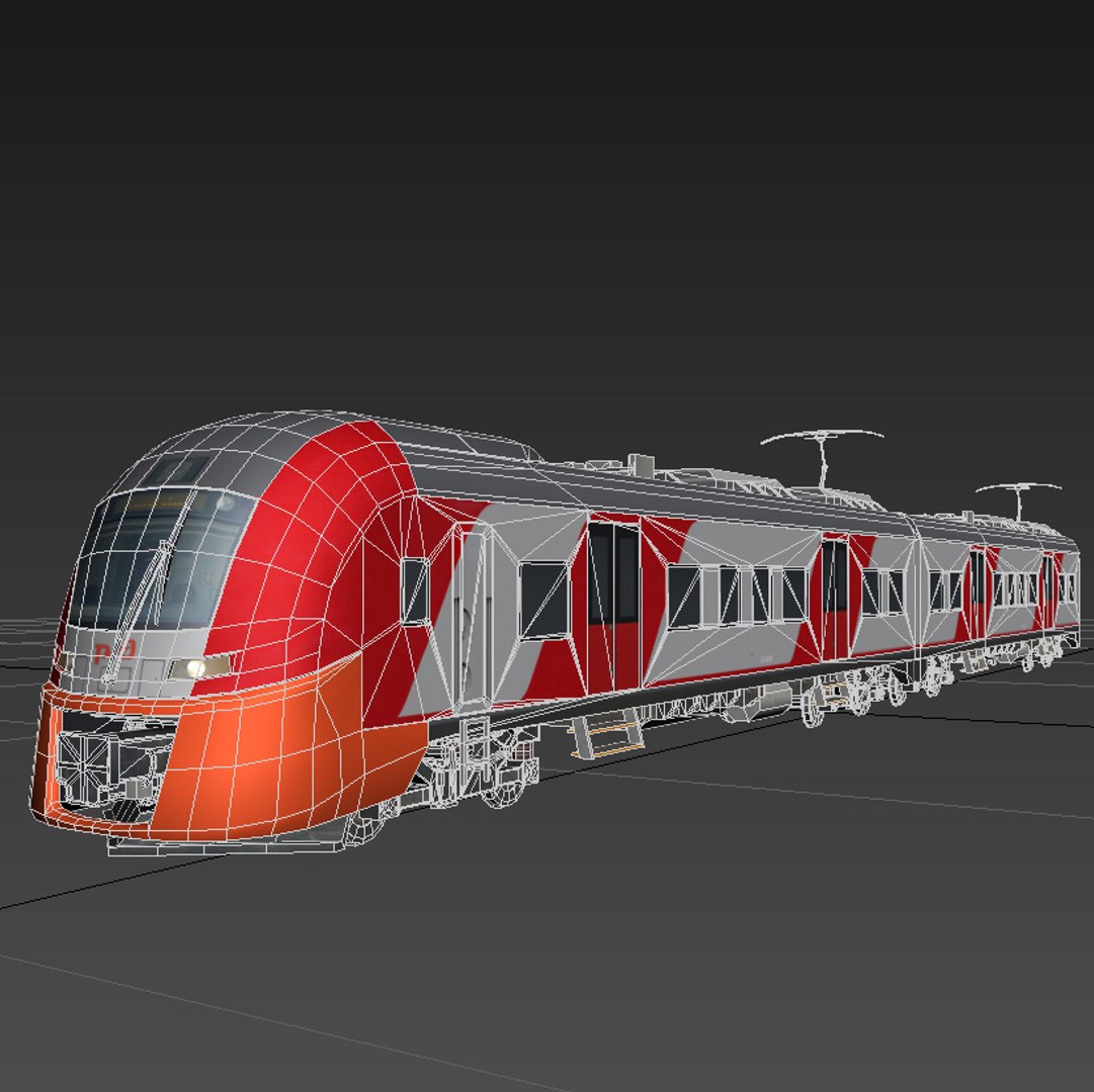 Electric Train 3d Max