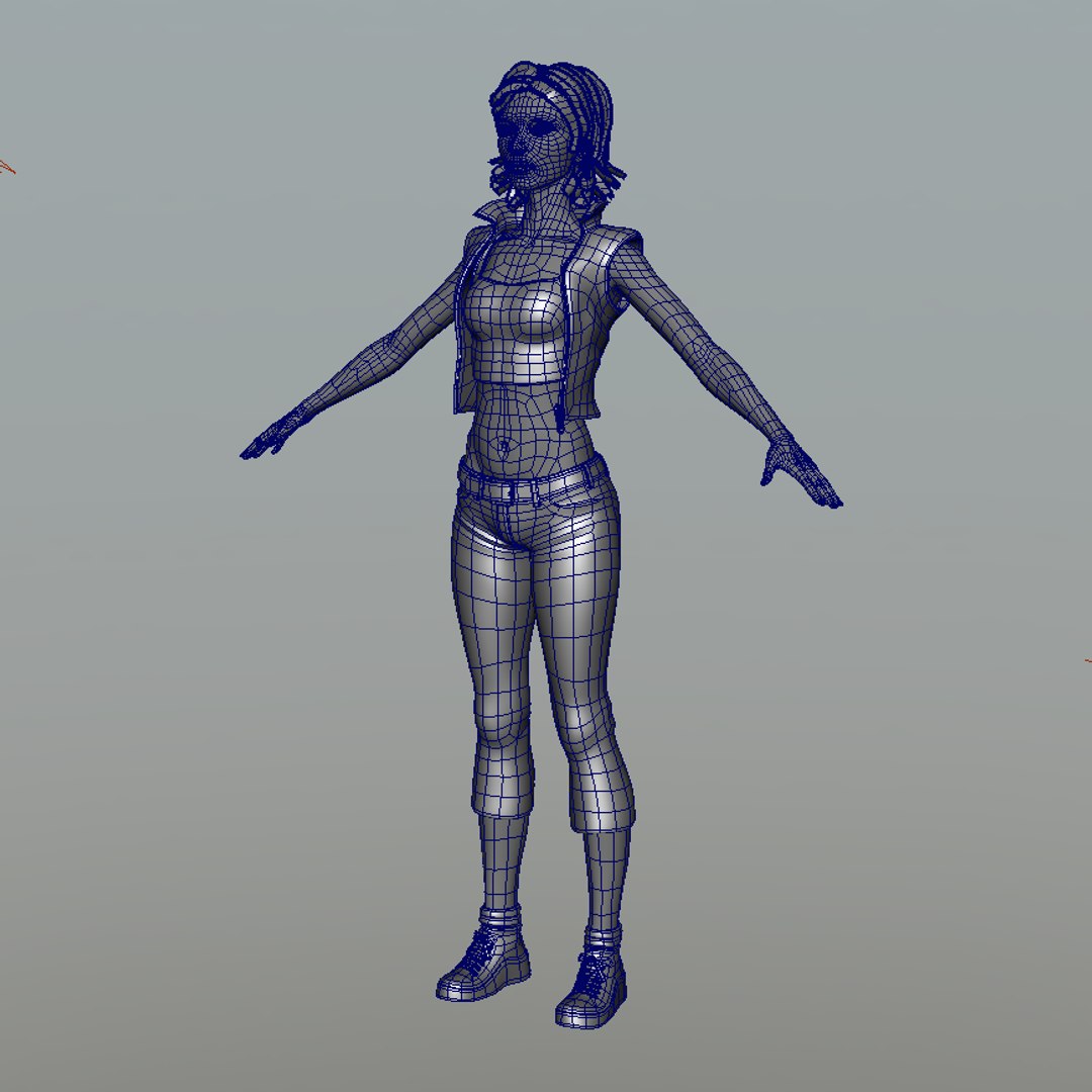 3d Japanese Hacker Girl Render