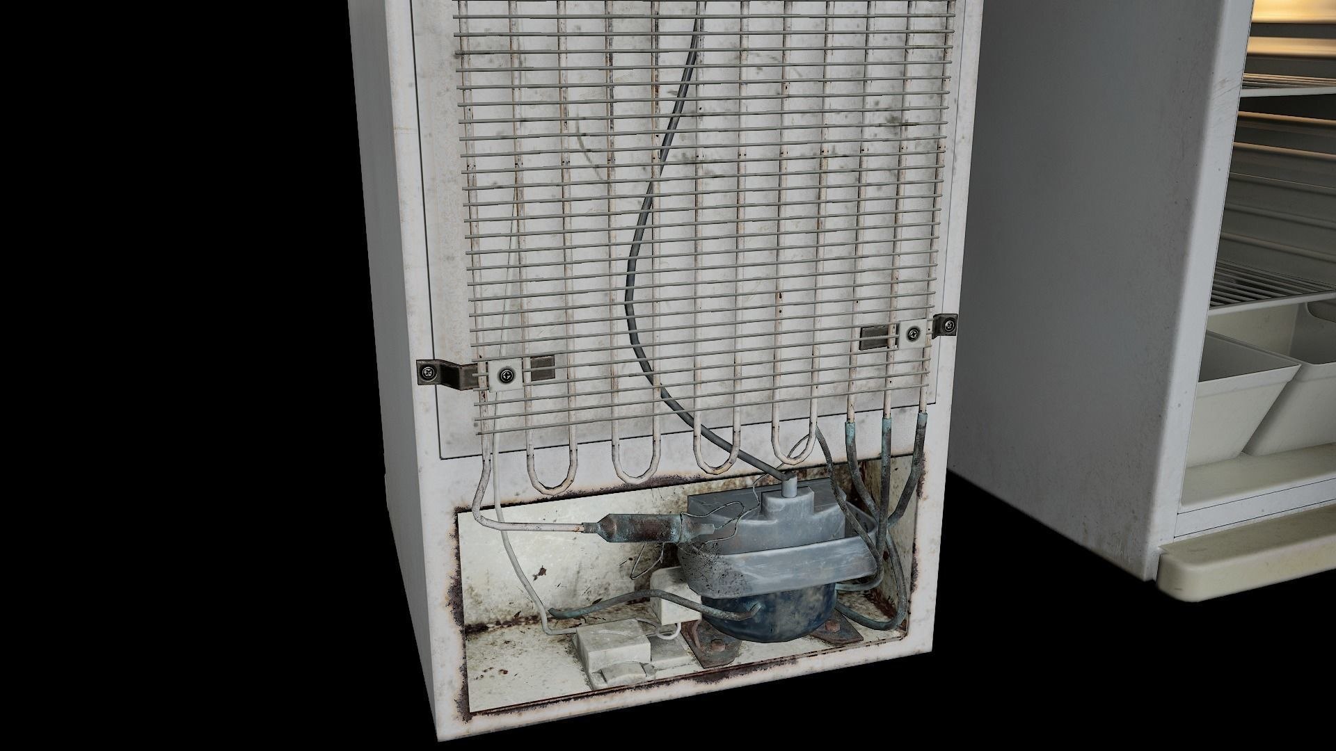 Old Fridge 3D Model - TurboSquid 2004828