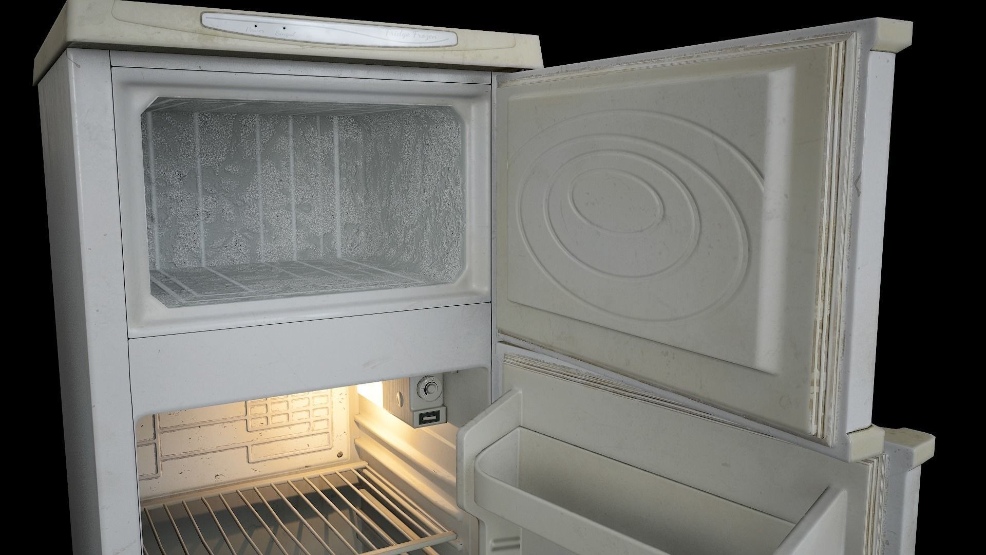 Old Fridge 3D Model - TurboSquid 2004828