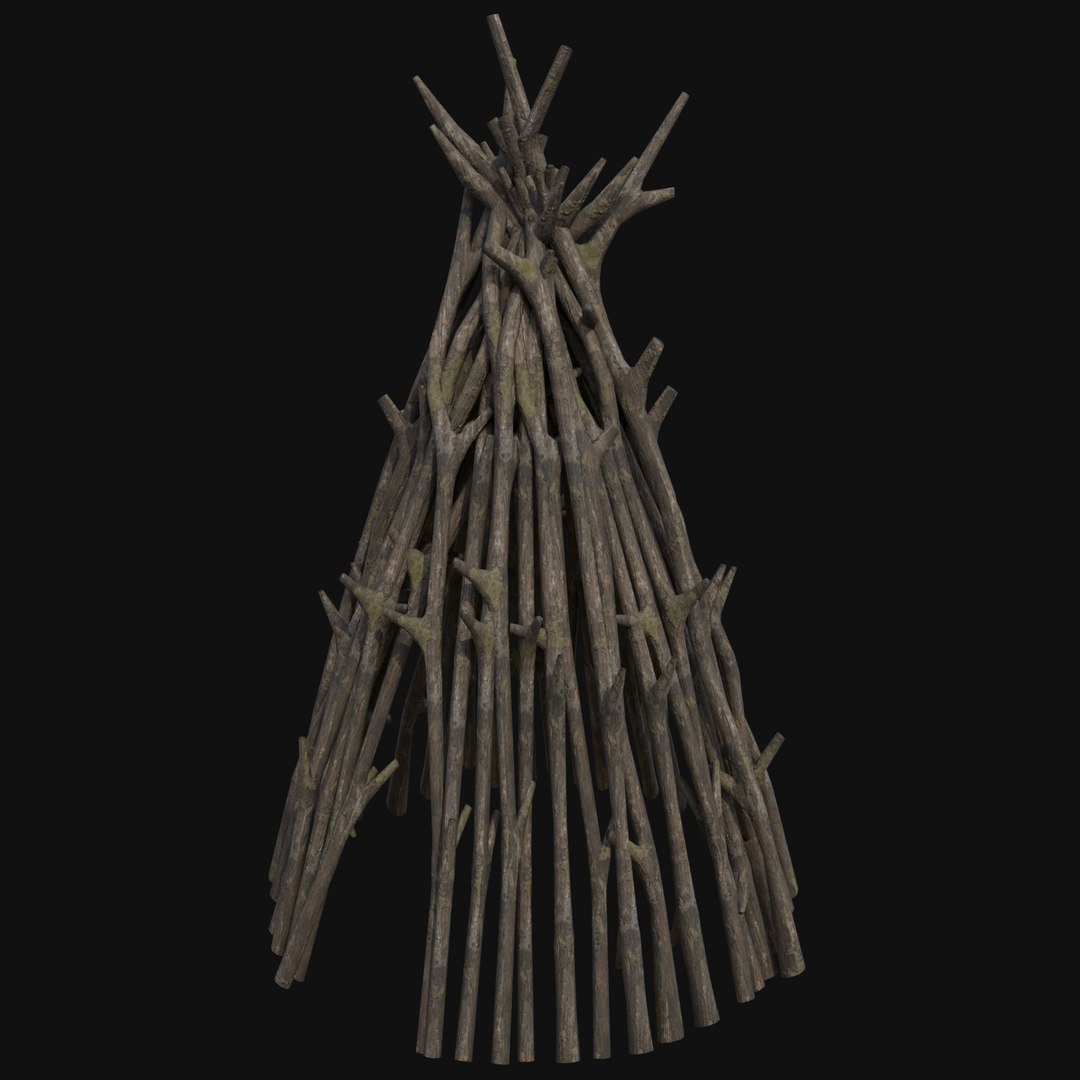 PRIMITIVE SHELTER HUTS COTTAGE HOUSE NATIVE PRIMAL COLLECTION Model ...