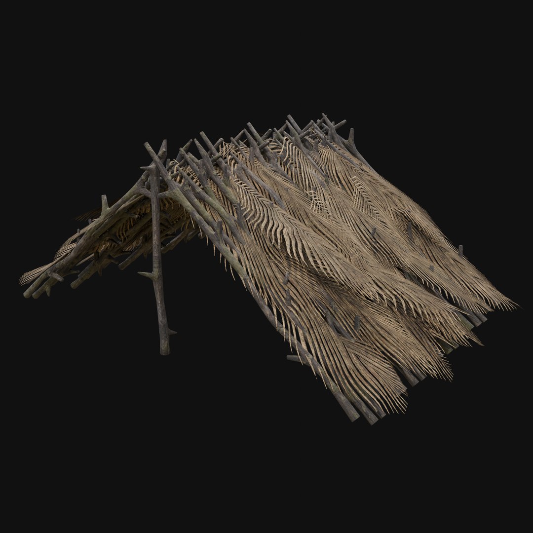 PRIMITIVE SHELTER HUTS COTTAGE HOUSE NATIVE PRIMAL COLLECTION Model ...