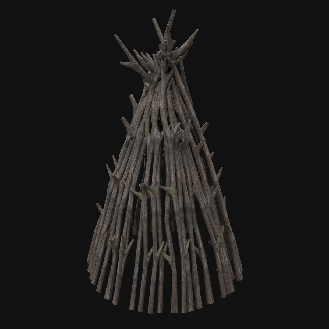 PRIMITIVE SHELTER HUTS COTTAGE HOUSE NATIVE PRIMAL COLLECTION Model ...