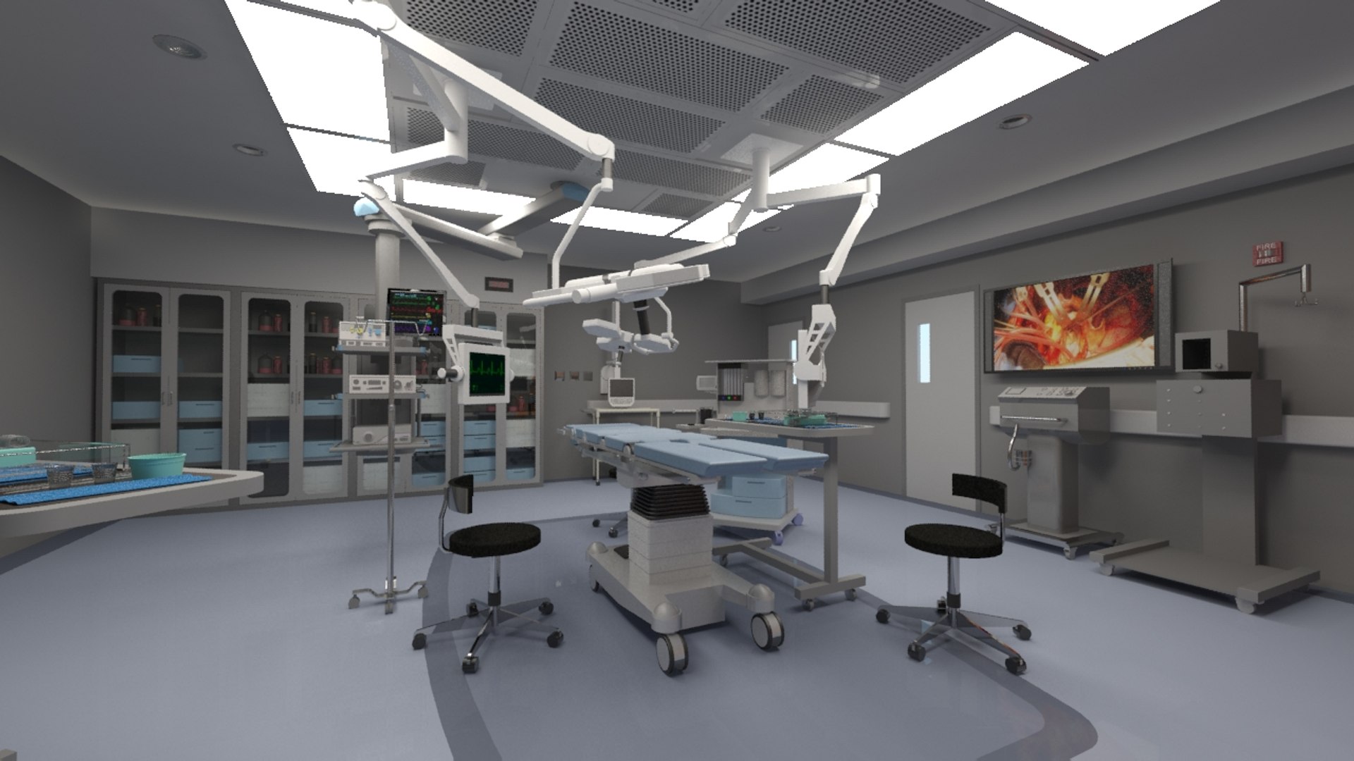 Surgery Room - Complete 3d Model