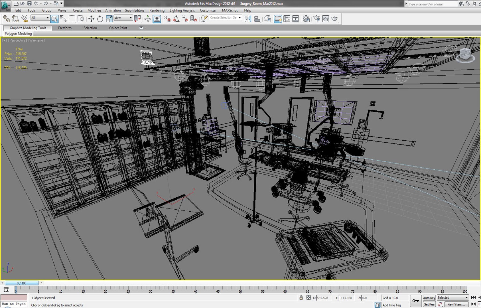 Surgery Room - Complete 3d Model