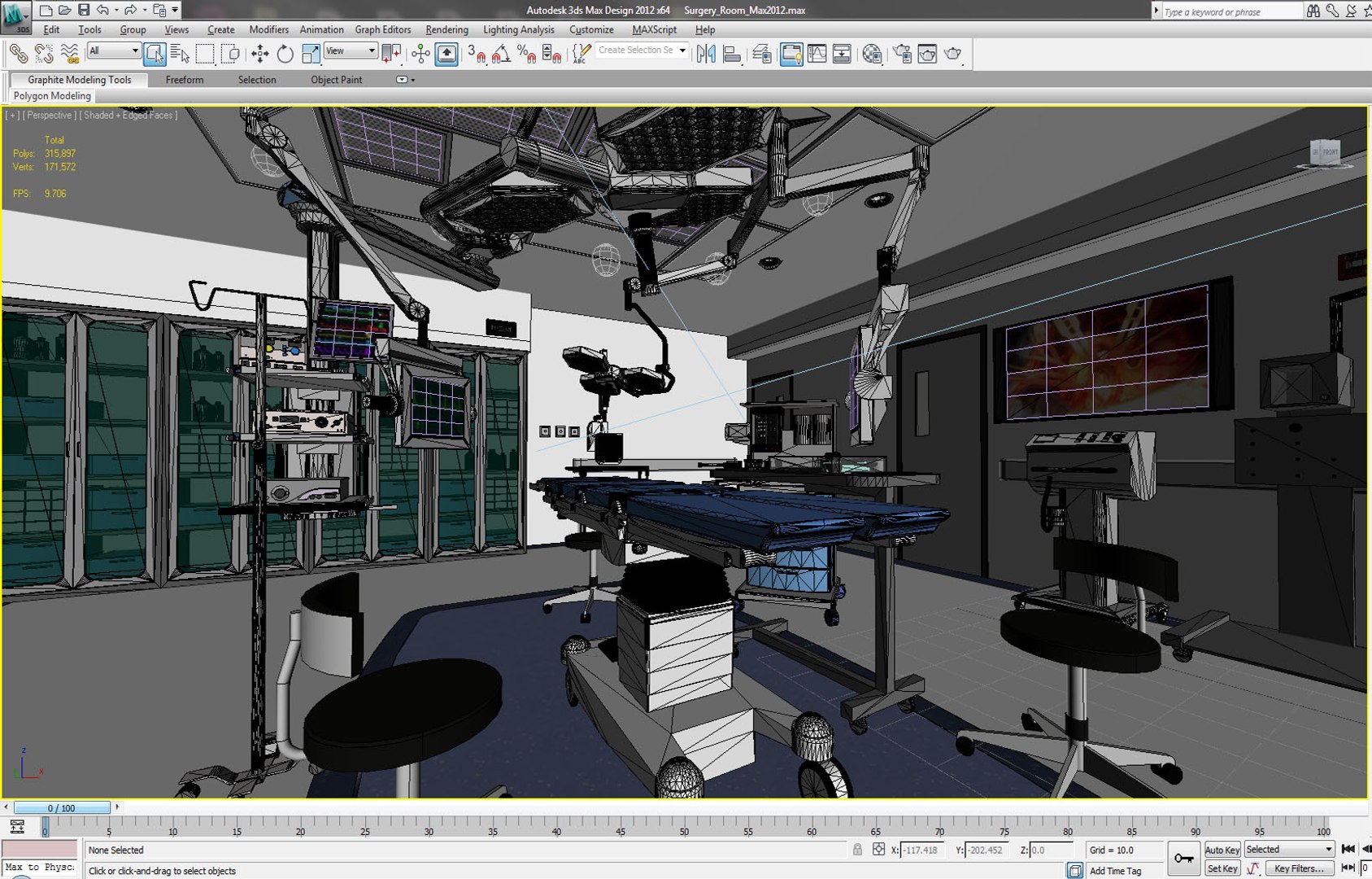 Surgery Room - Complete 3d Model