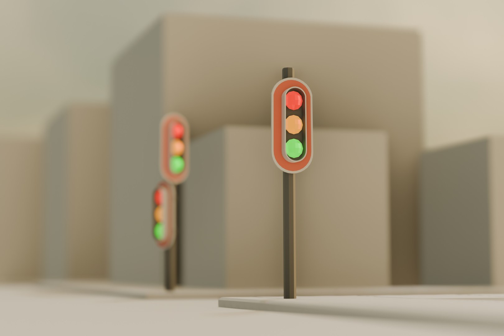 3D Traffic Light Lego Style Design Future - TurboSquid 2348018