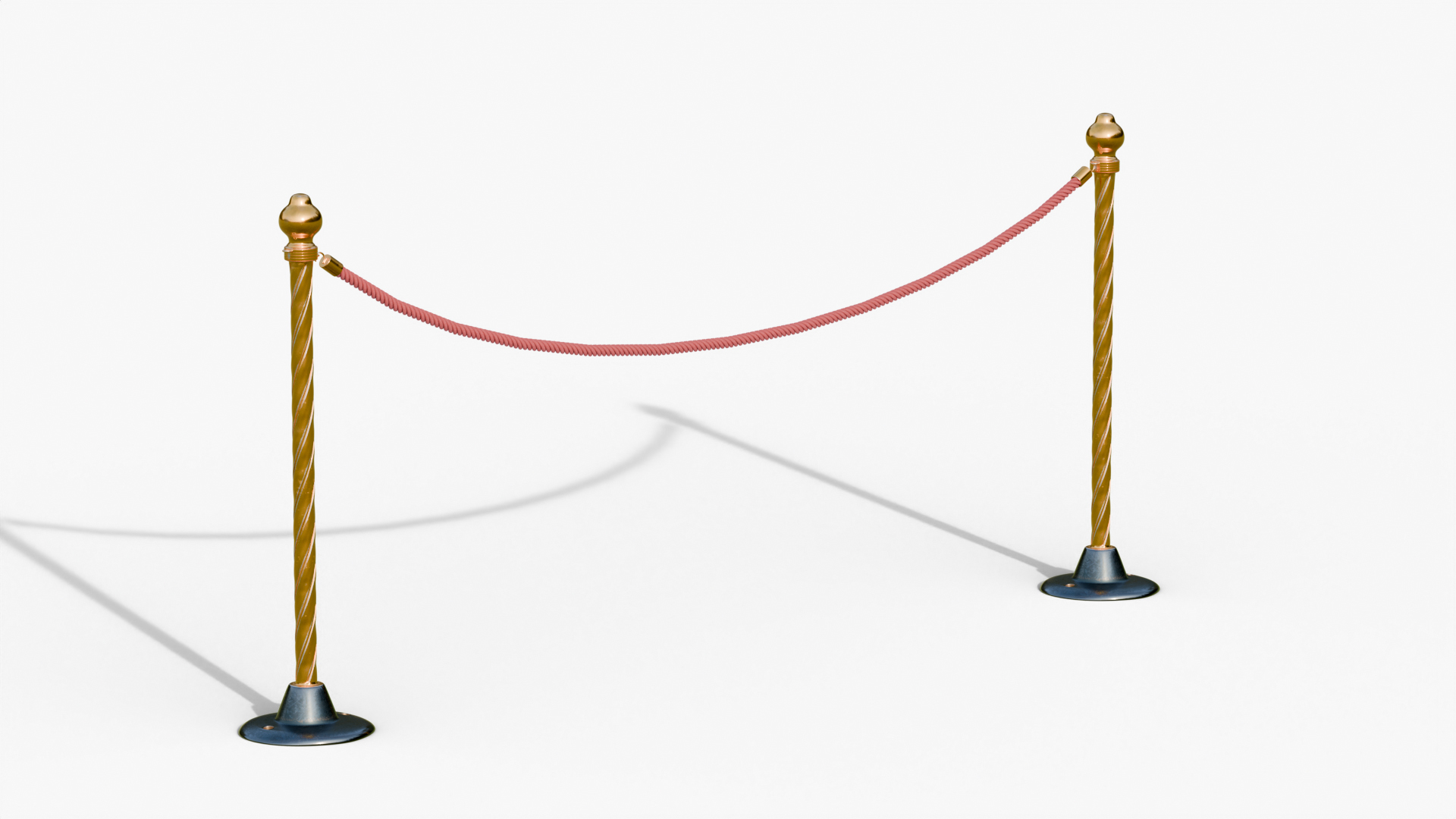 Velvet Rope Stanchion 3D Model - TurboSquid 2237980