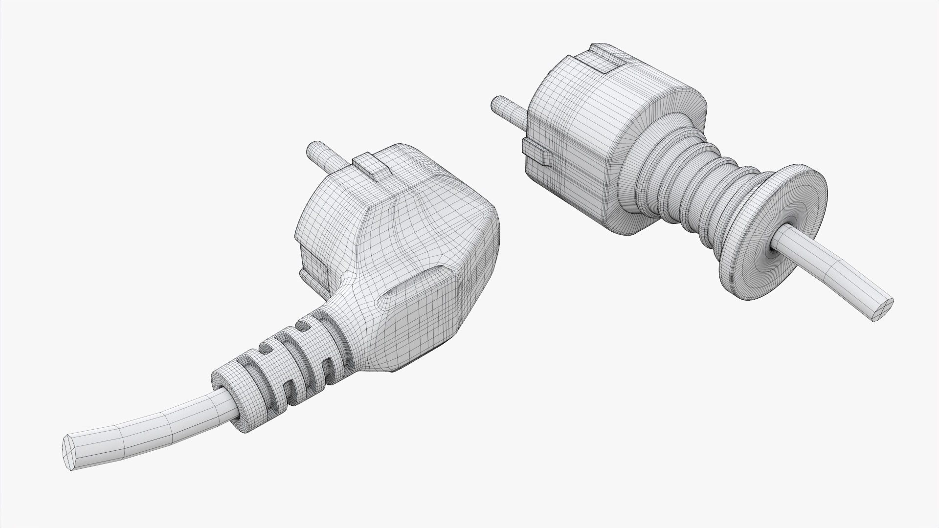 3D Power Cord Plugs - TurboSquid 1877088