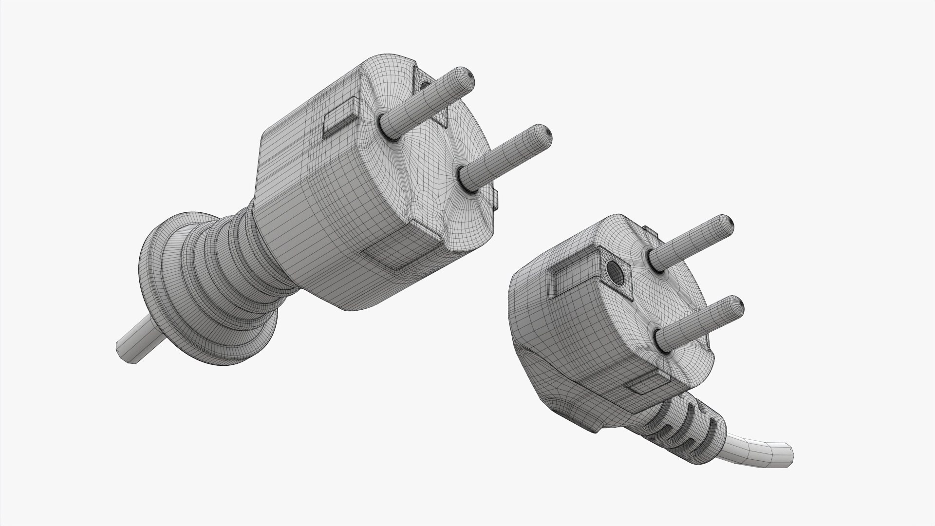 3D Power Cord Plugs - TurboSquid 1877088