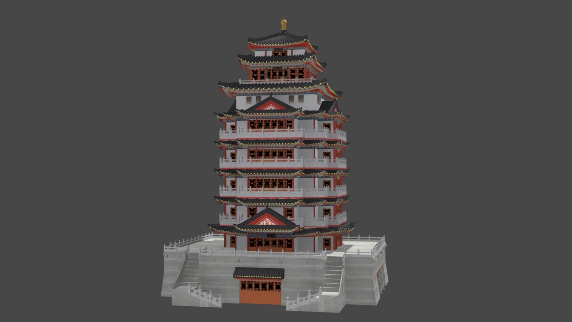 3D Model Chinese Architecture Building Collection - TurboSquid 2075561