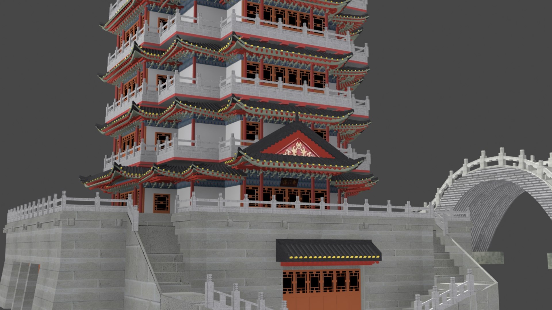 3D Model Chinese Architecture Building Collection - TurboSquid 2075561