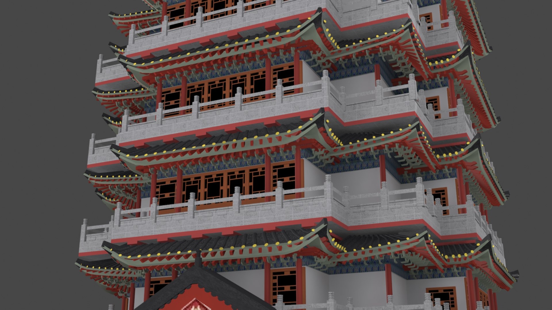 3D Model Chinese Architecture Building Collection - TurboSquid 2075561