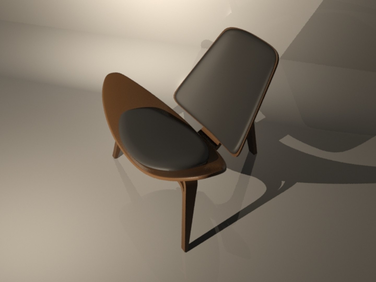 Shell Chair 3d Model