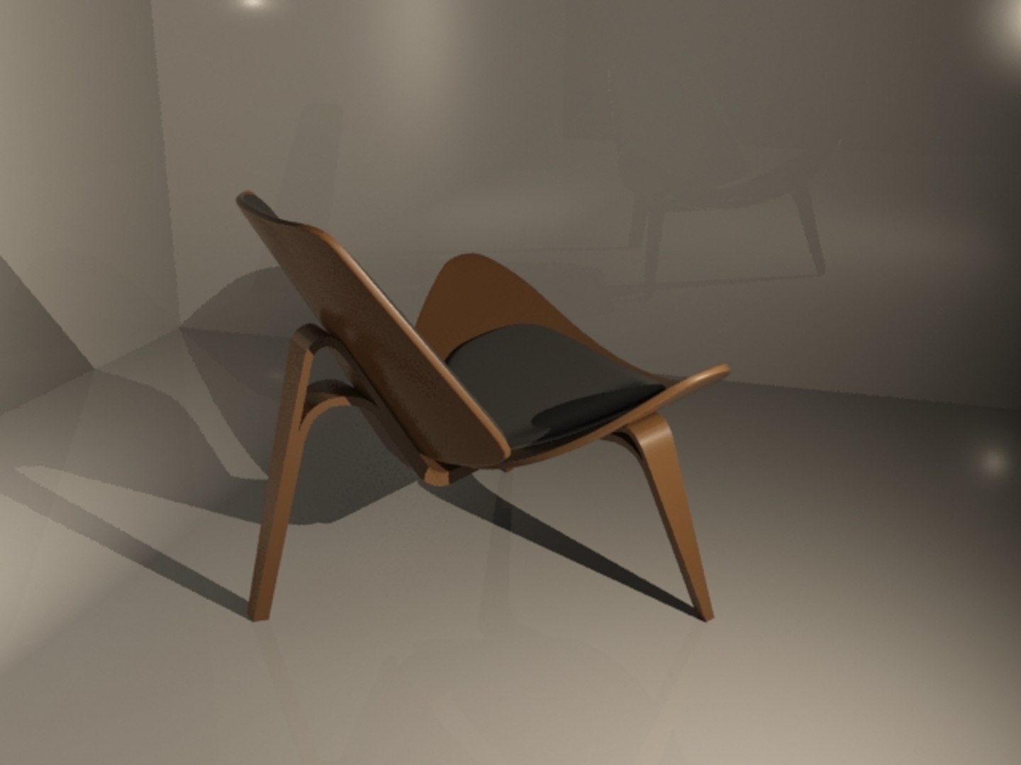 Shell Chair 3d Model