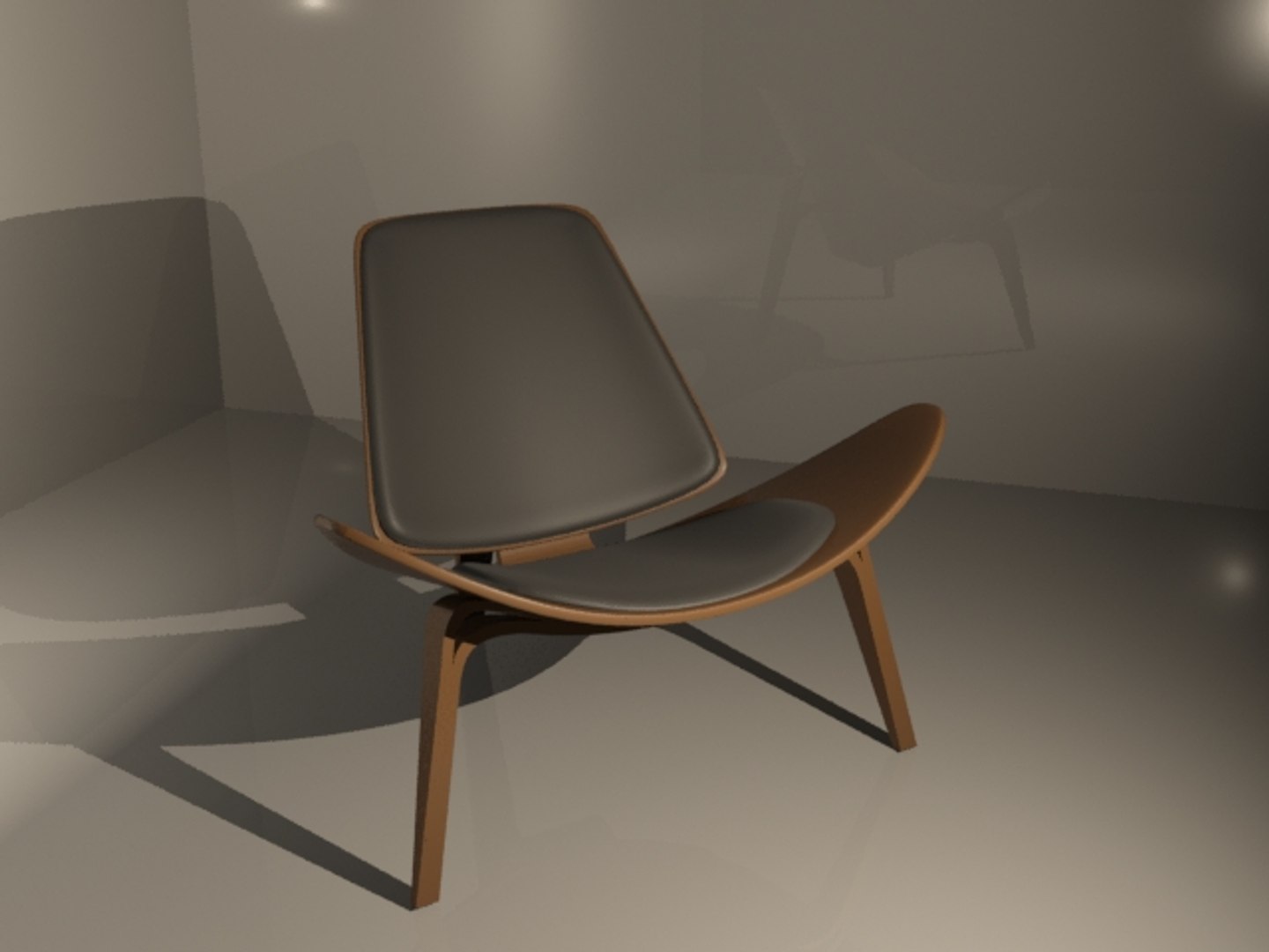 Shell Chair 3d Model