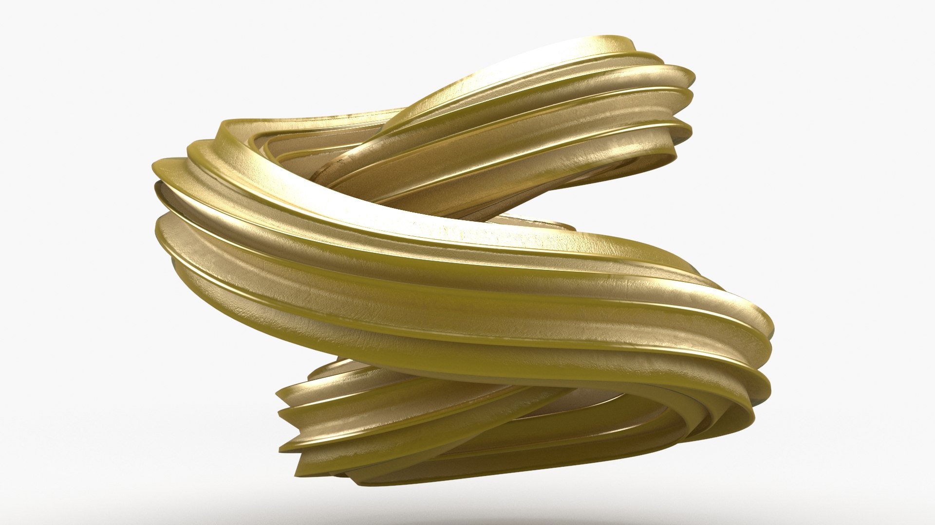 3D Abstract Shape 02 Gold - TurboSquid 1787105