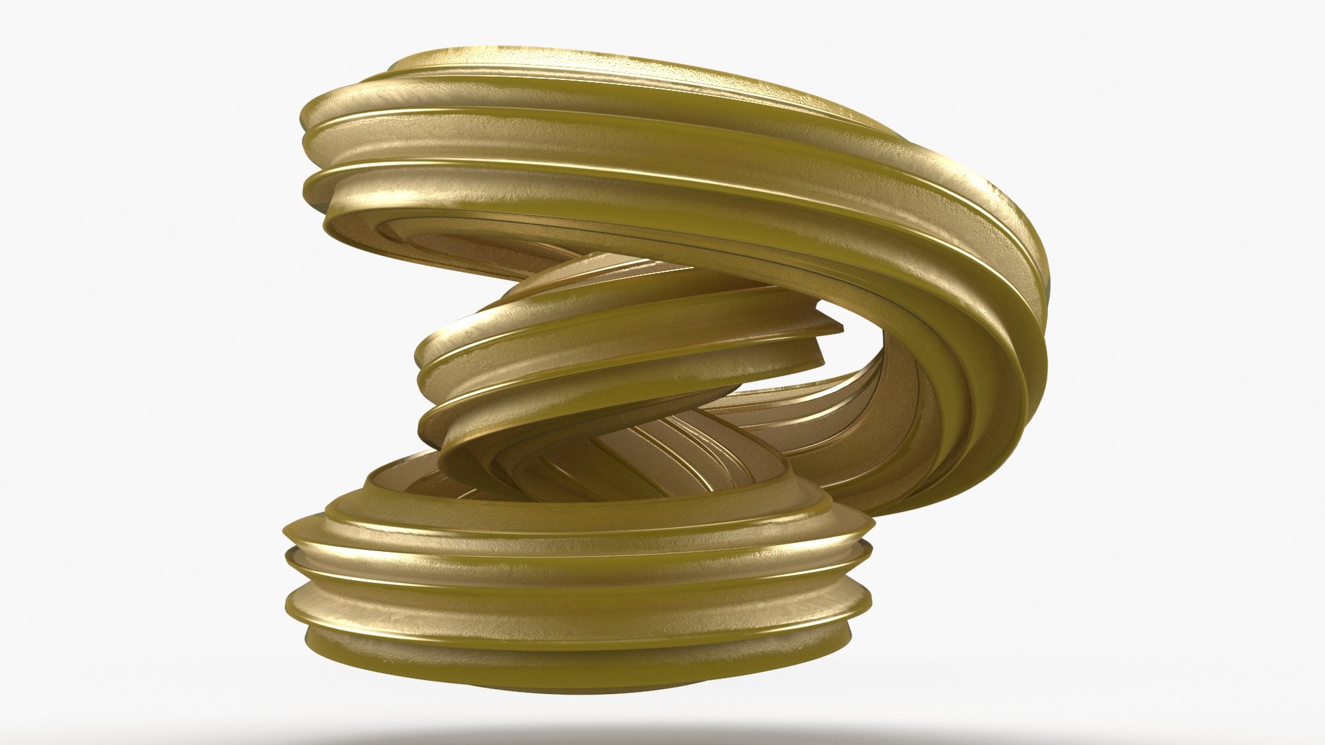 3D Abstract Shape 02 Gold - TurboSquid 1787105