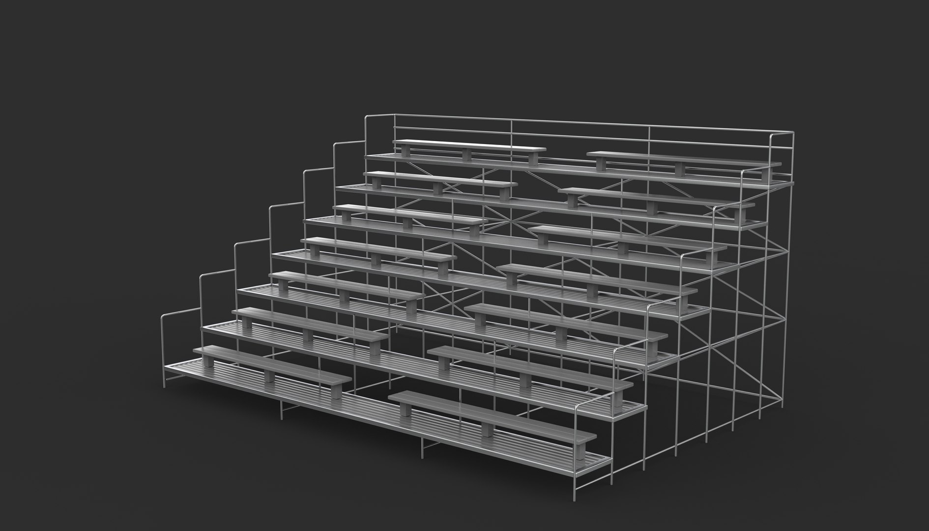 Stadium Bleacher 3D Model 3D Model - TurboSquid 2416798