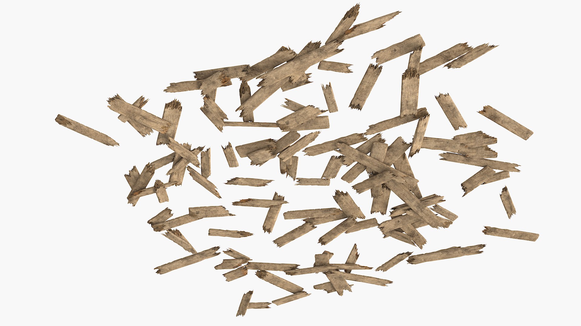 3D Wood Plank Debris 1 Model - TurboSquid 2139882