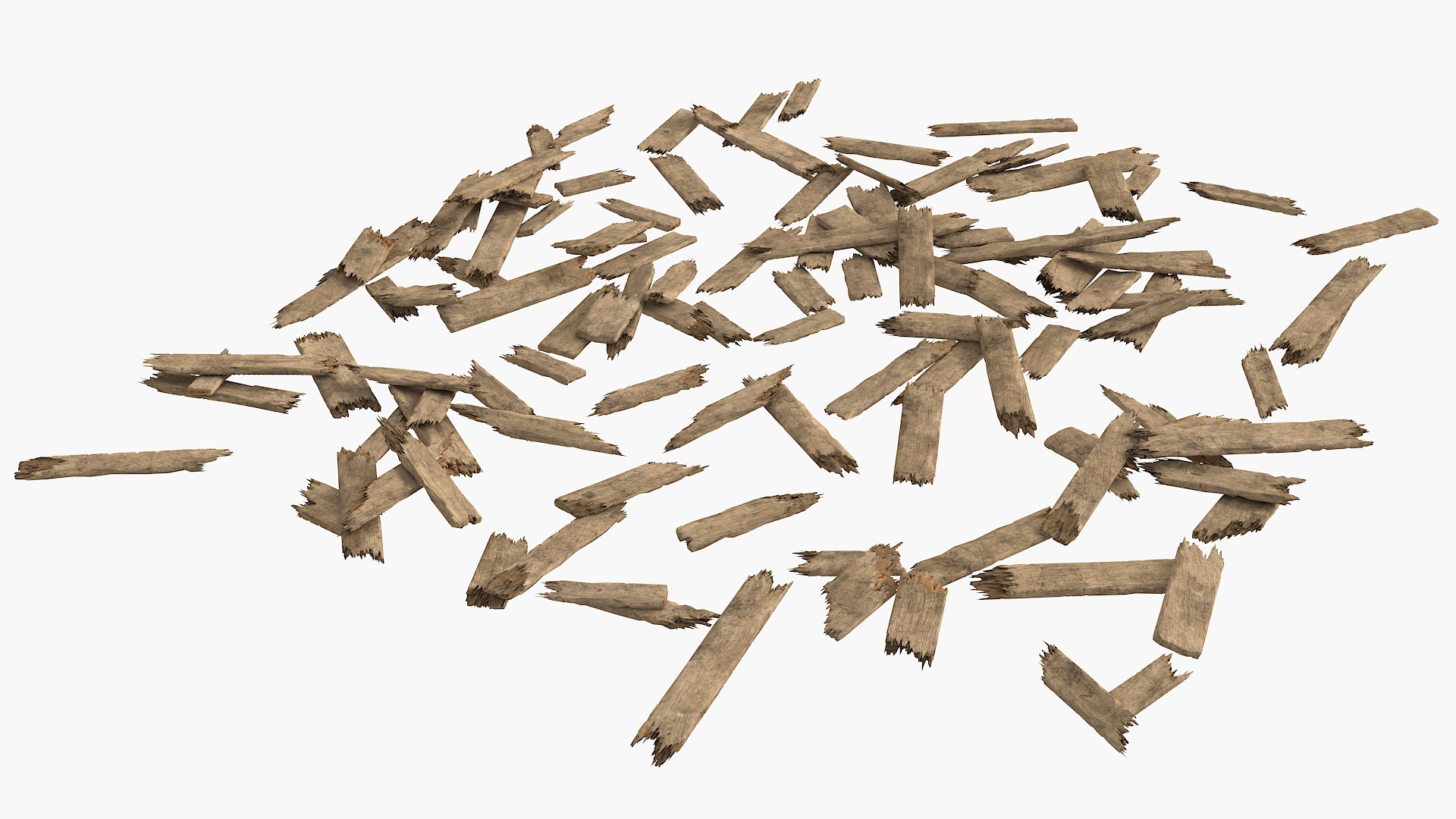 3D Wood Plank Debris 1 Model - TurboSquid 2139882