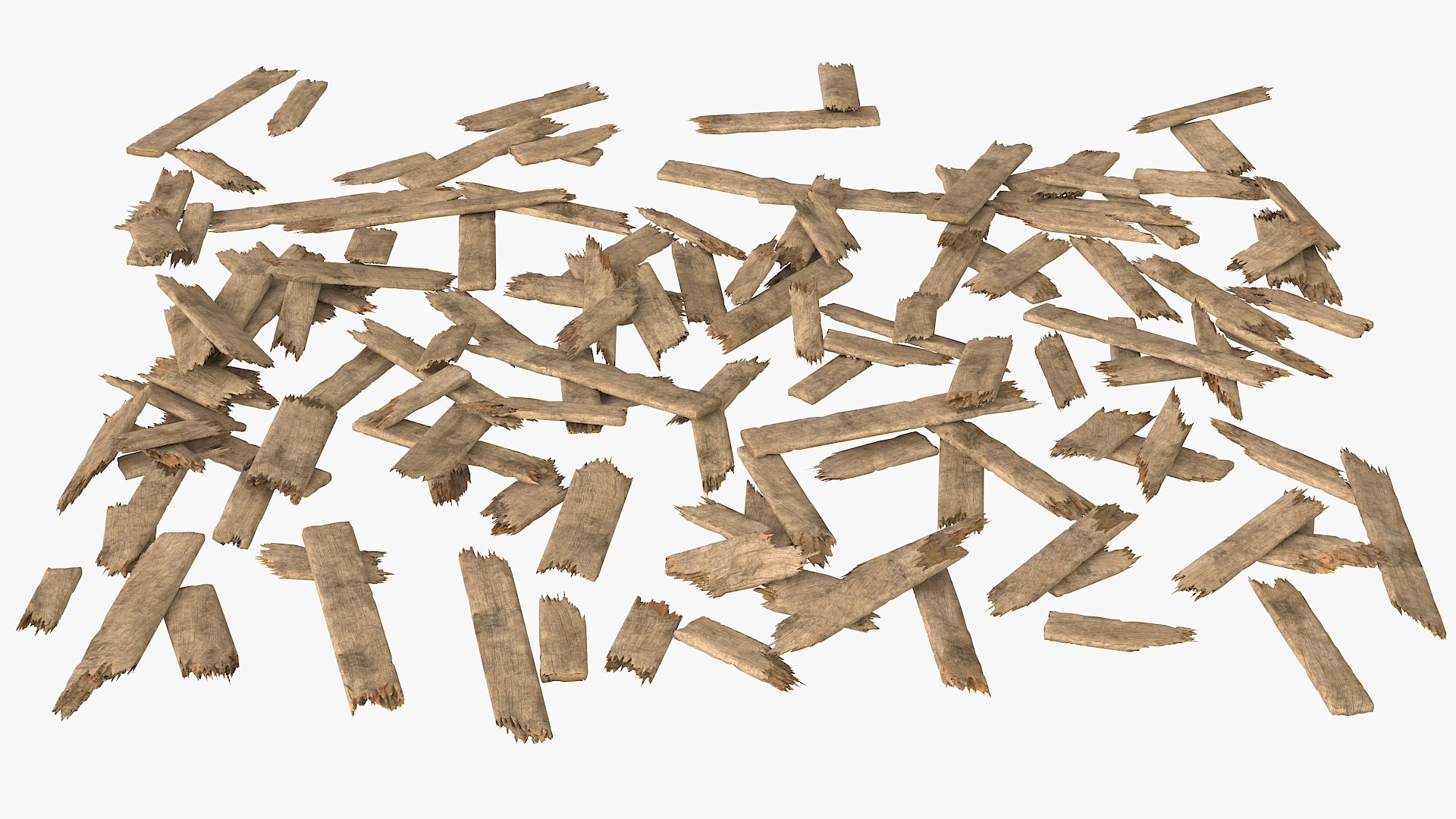 3D Wood Plank Debris 1 model - TurboSquid 2139882